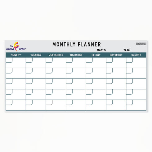 Monthly Planner (Whiteboard RPM™ decal)– The Creative Printer
