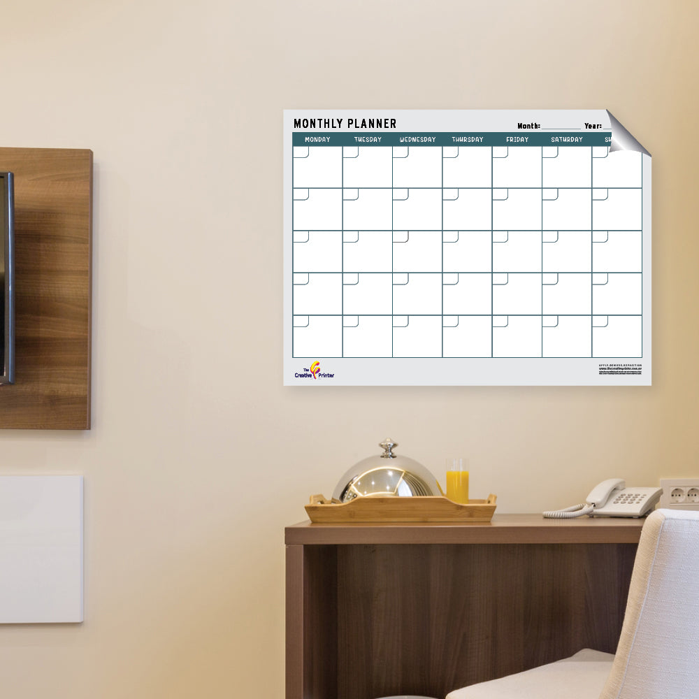 Monthly Planner (Whiteboard RPM™ decal)– The Creative Printer
