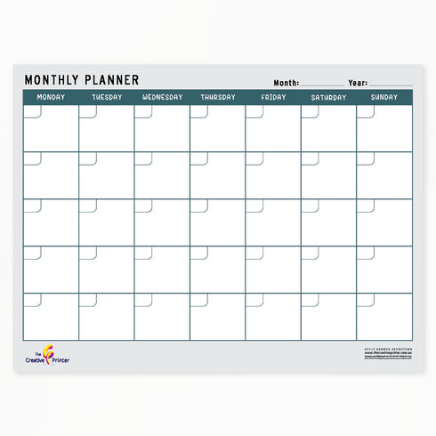 Monthly Planner (Whiteboard RPM™ decal)– The Creative Printer